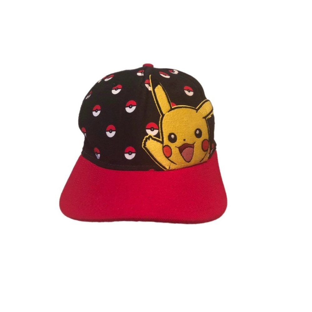 Pokemon Pikachu Snapback Hat Cap Adjustable Adult Osf… - Gem